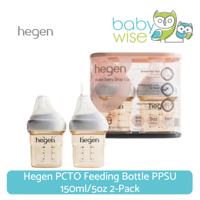 Jual Hegen PCTO Feeding Bottle PPSU 150ml/5oz 2-Pack | Shopee Indonesia