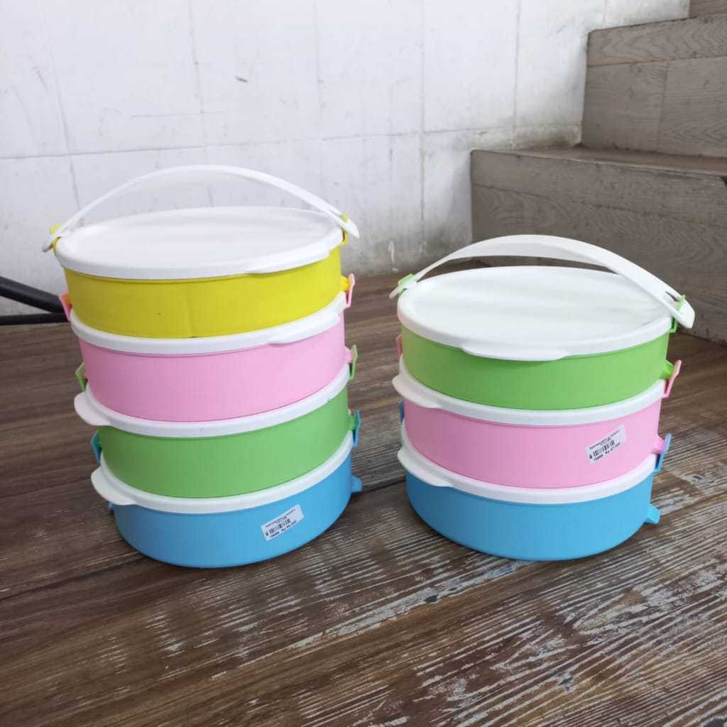 Jual Rantang Plastik Susun 3 & 4 NIKKI / Rantang Makanan Tempat Nasi ...