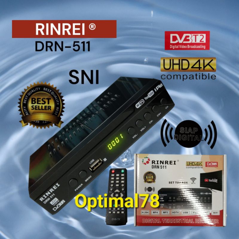 Jual Set Top Box TV Digital RINREI DRN-511 (Body Besi) SNI | Shopee Indonesia