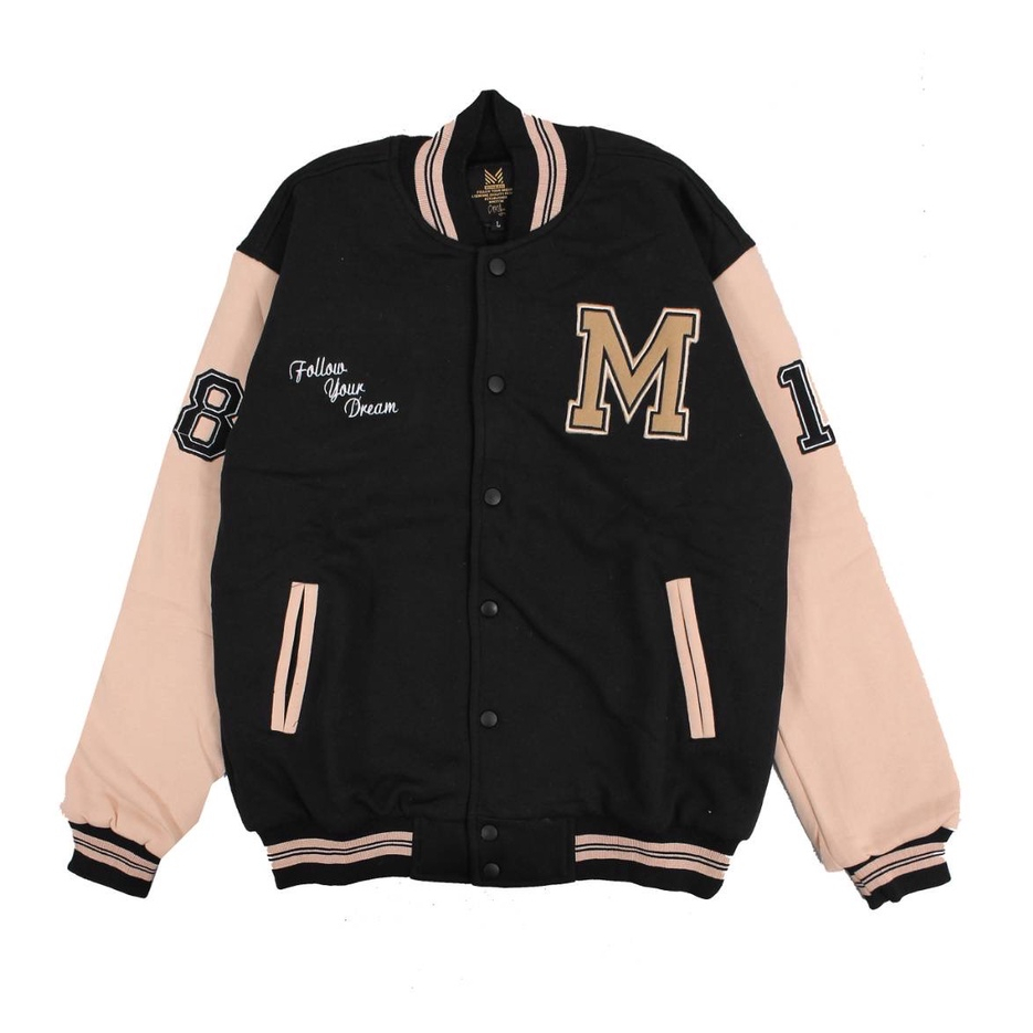 Jual JACKET VARSITY BASEBALL PRIA MOTIF FULL BORDIR BAHAN FLEECE COTTON ...