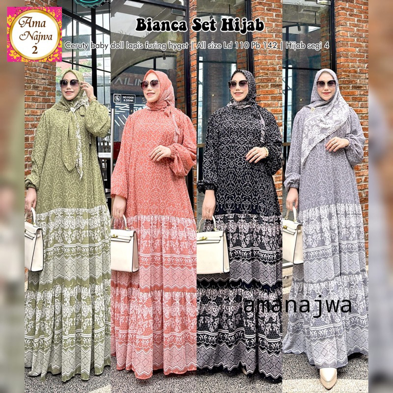 Jual BIANCA DRESS SET by AMA NAJWA | Shopee Indonesia