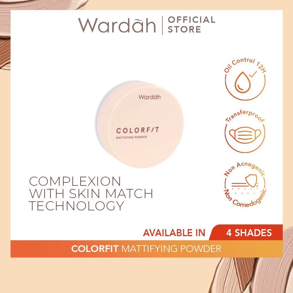 Jual Wardah Colorfit Mattifying Powder ( Bedak Tabur Dengan SPF 30PA ...
