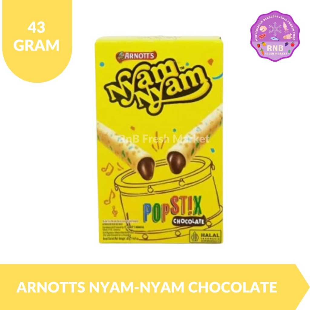 Jual Arnotts Nyam-Nyam Popstix Chocolate Netto 48 Gram | Shopee Indonesia