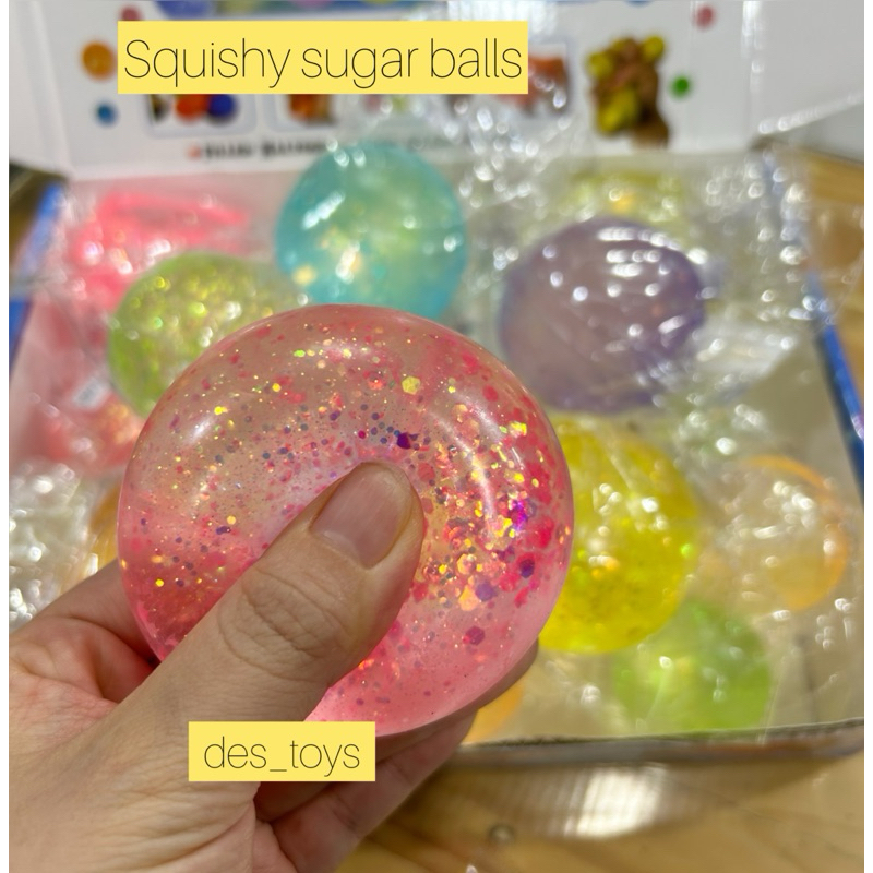 Jual MAINAN ANAK SQUISHY SUGAR BALLS MALT FIDGET PENGHILANG STRESS ...