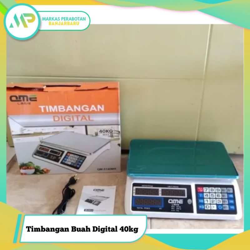 Jual timbangan buah digital 40 kg / Timbangan Laundry Digital ...