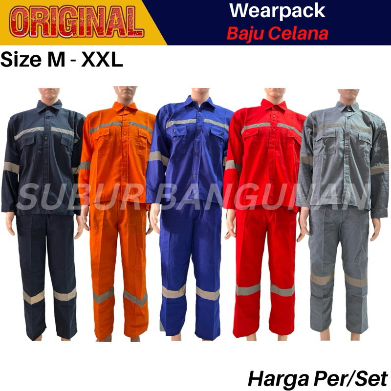 Jual Wearpack Safety / Setelan Baju Celana Kerja / Wearpack Pisah ...
