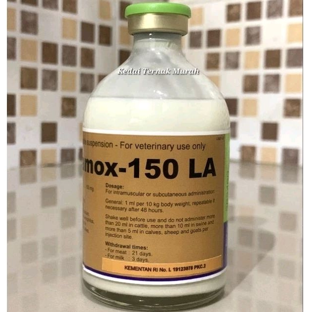 Jual Intramox 150 LA Antibiotik Amoxicillin Spektrum Luas Sapi Kambing ...