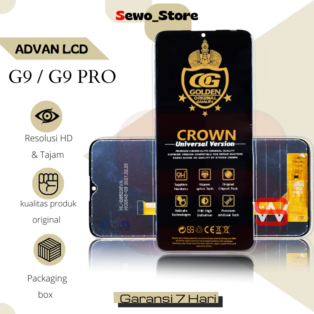 Jual LCD ADVAN G9 / LCD TOUCHSCREEN ADVAN G9 / G9 PRO ORIGINAL FULLSET ...