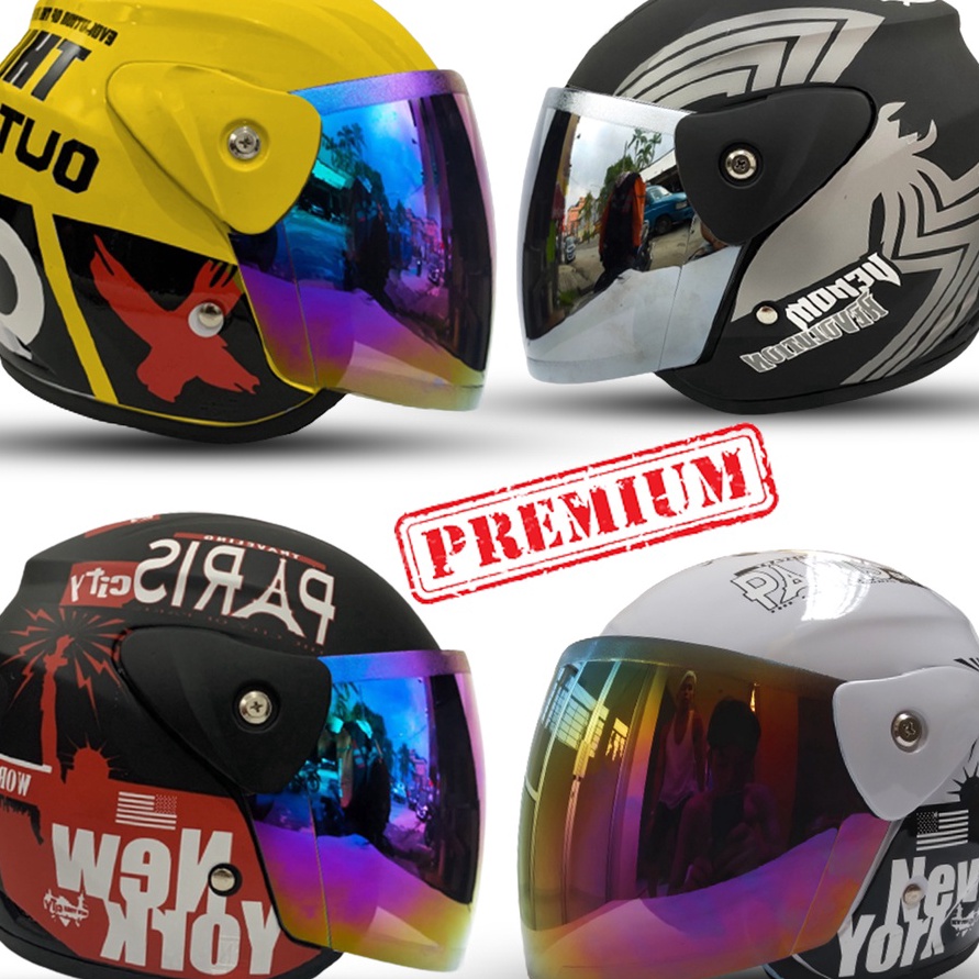 Jual TIPE IDM435 HELM DEWASA EVOLUTION HALF FACE MODEL GM EVO UNTUK ...