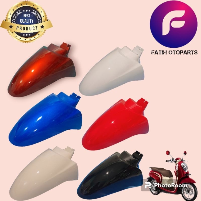 Jual spakbor slebor depan scoopy fi esp lama 2013 2014 2015 2016 putih ...