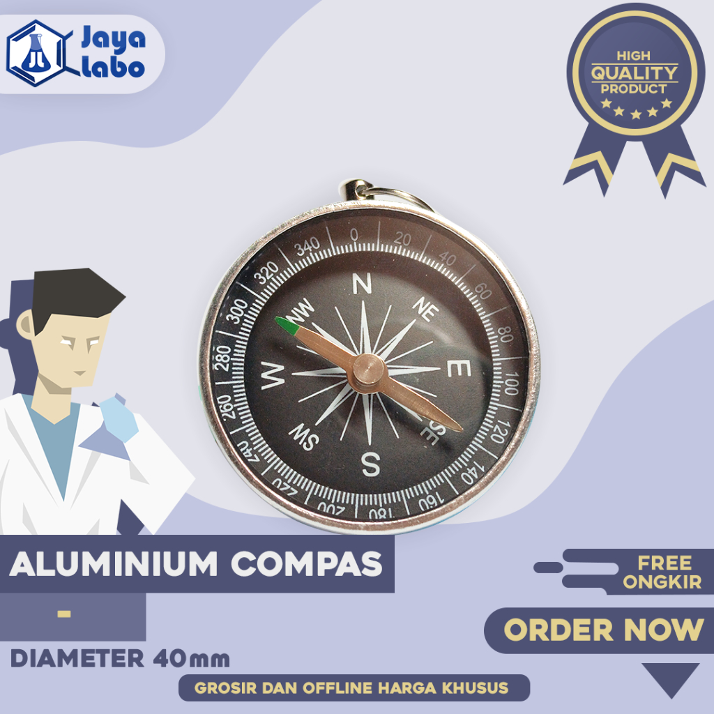 Jual Aluminium Compas dia. 40 mm / Kompas Aluminium | Shopee Indonesia