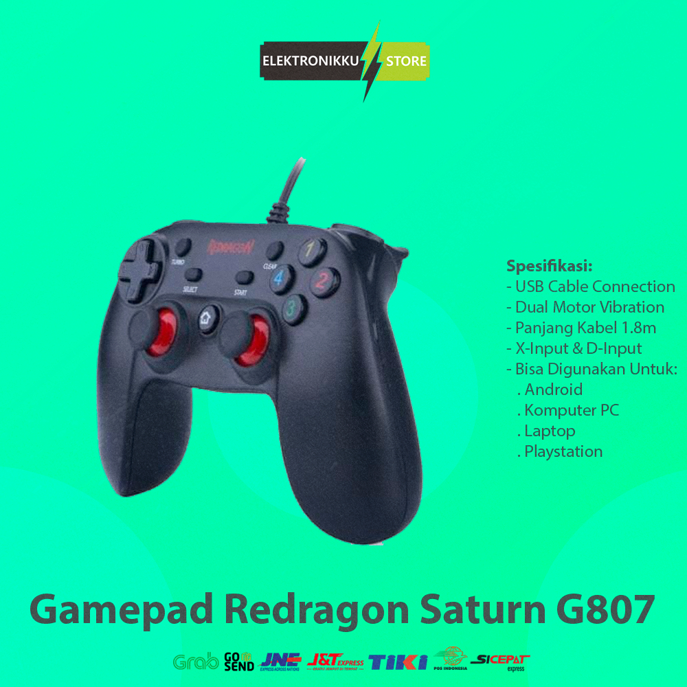 Jual Gamepad Redragon Saturn G807 Stick Gaming Android PS PC Laptop | Shopee Indonesia