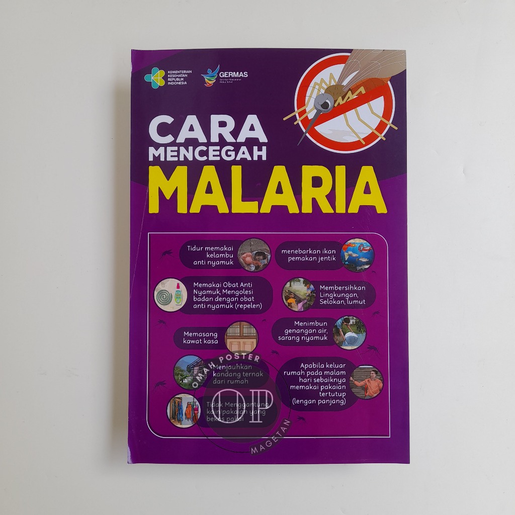 Jual Poster Cara Mencegah Malaria - Poster Malaria - Poster Kesehatan ...