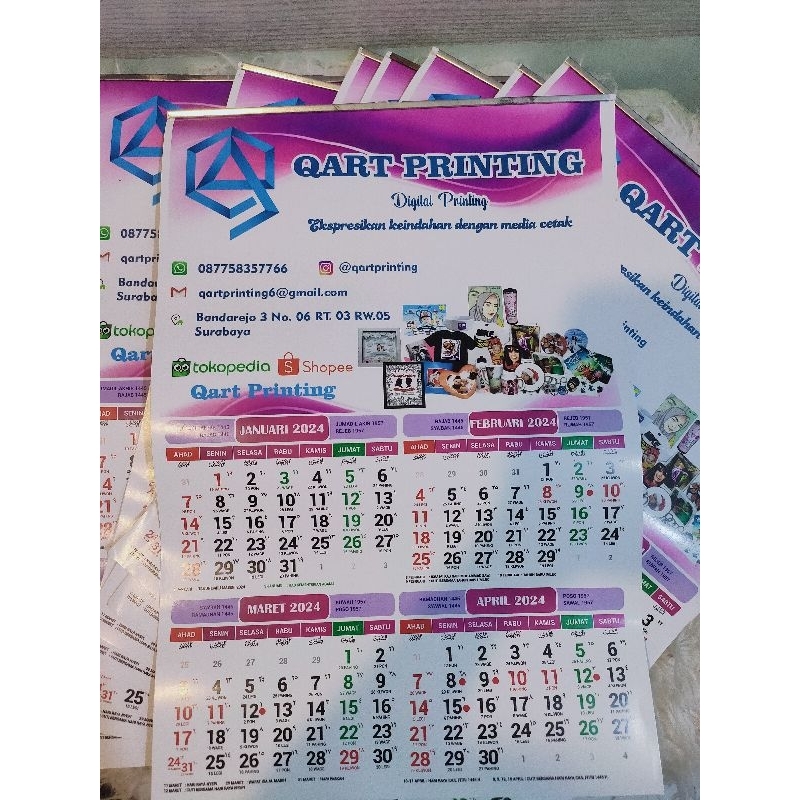 Jual klender dinding custom / kalender custom / kalender foto ...