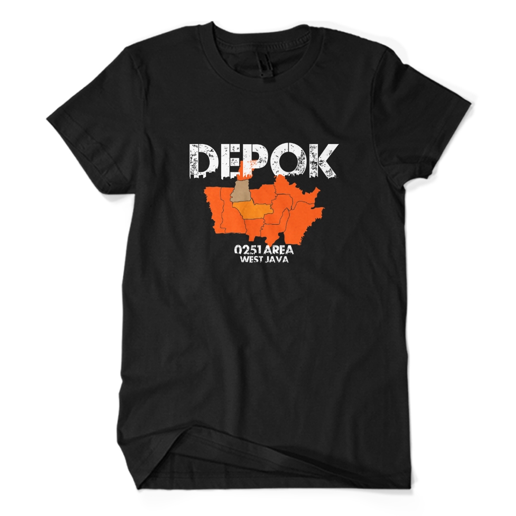 Jual Kaos Distro Premium DEPOK 0251 AREA - Baju Streetstyle Simple ...