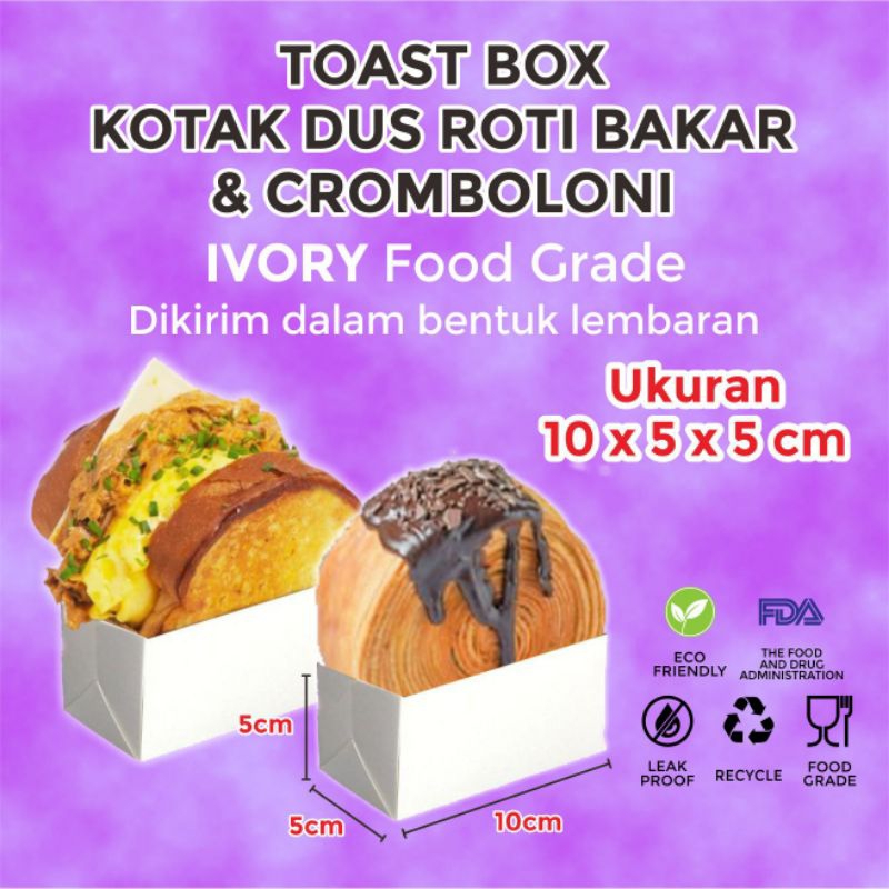 Jual Toast Box / Dus roti bakar / Dus Cromboloni kekinian | Shopee ...