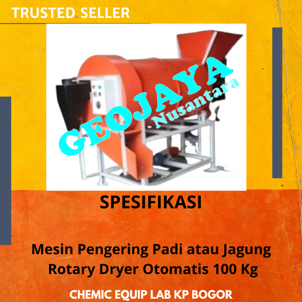 Jual Mesin Pengering Padi atau Jagung Rotary Dryer Otomatis 100 Kg ...