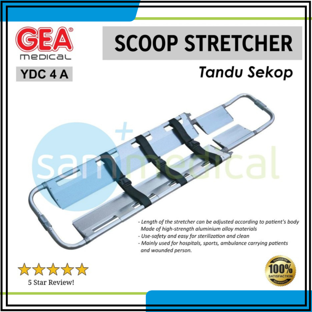 Jual GEA Tandu Lipat /Scoop Stretcher Alluminium Silver YDC 4A | Shopee ...