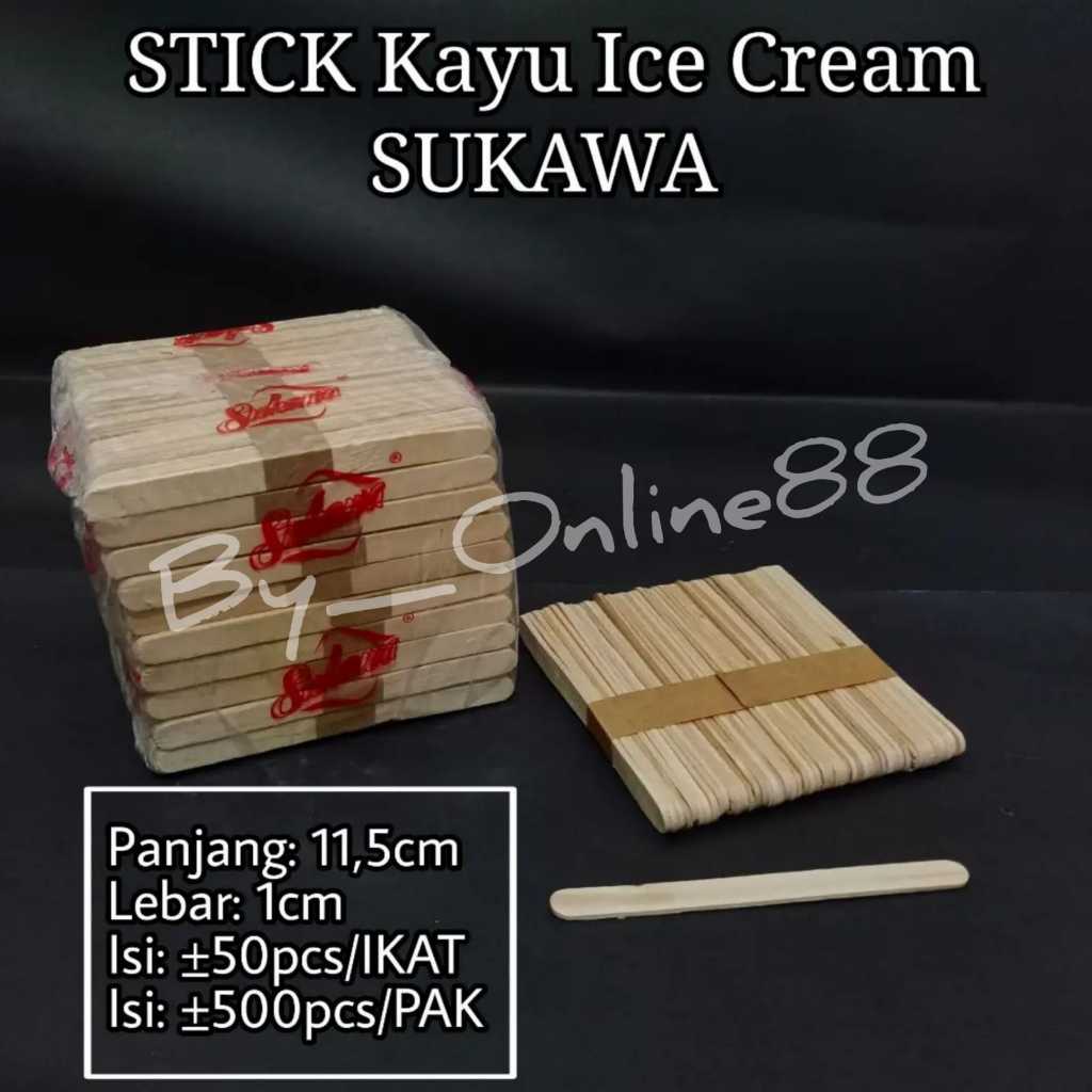 Jual STICK Kayu Ice Cream SUKAWA (Bahan Kayu) | Shopee Indonesia