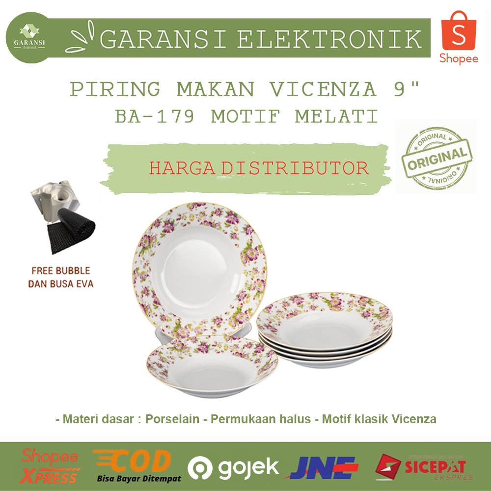 Jual VICENZA PIRING MAKAN 9" BA-179 NEW!! | Shopee Indonesia
