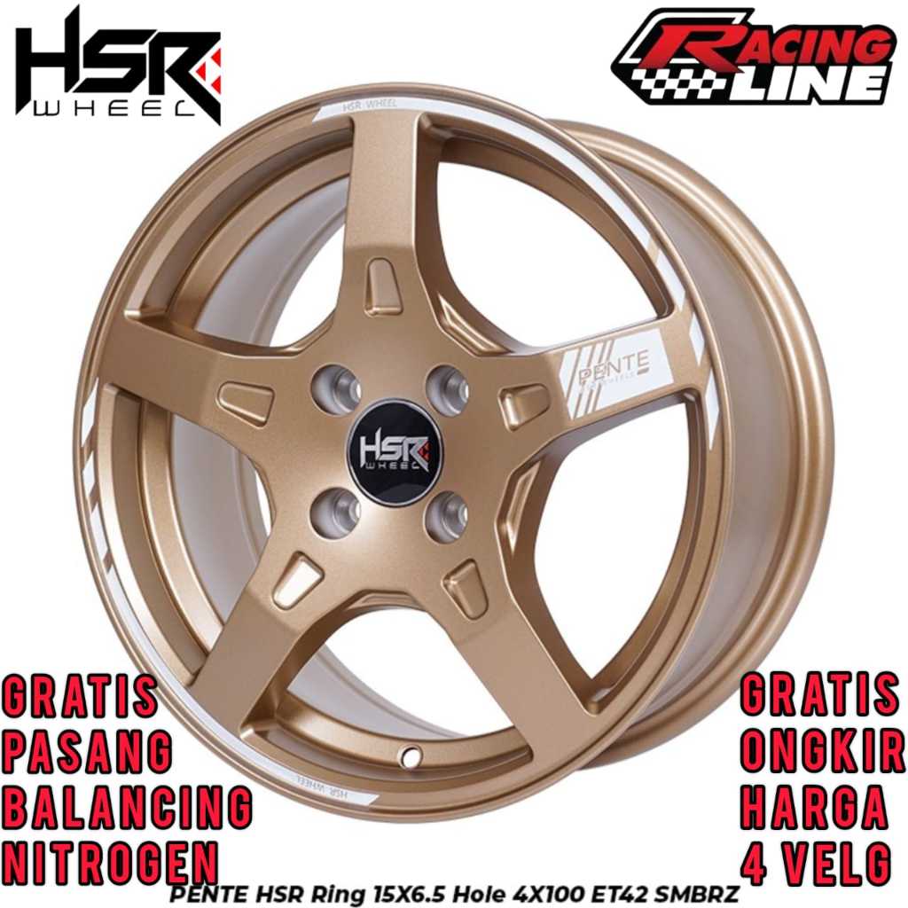 Jual Velg mobil Racing Hsr Pente R15 Untuk Yaris Vios Picanto lancer Karimun Convero Grand Avega ...