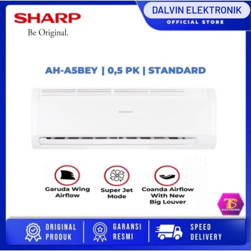 Jual AC SHARP 1/2 PK AH-A5BEY 0,5PK NEW AC SHARP 1/2PK GARANSI RESMI | Shopee Indonesia