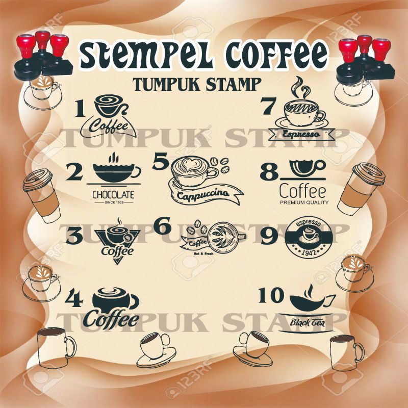 Jual STEMPEL COFFE STEMPEL KOPI STEMPEL USAHA CAFE COFFE STEMPEL FLASH ...