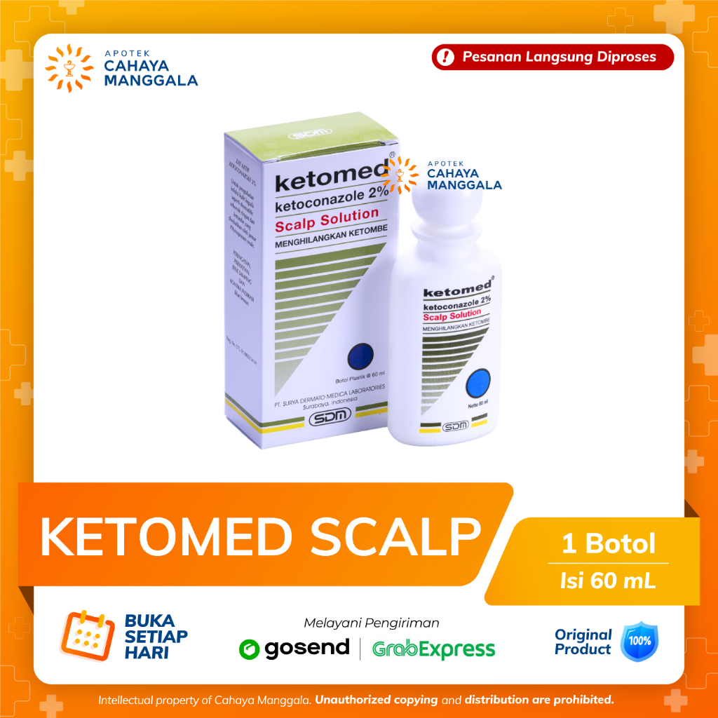 Jual KETOMED SCALP SOLUTION 60 ML | Shopee Indonesia