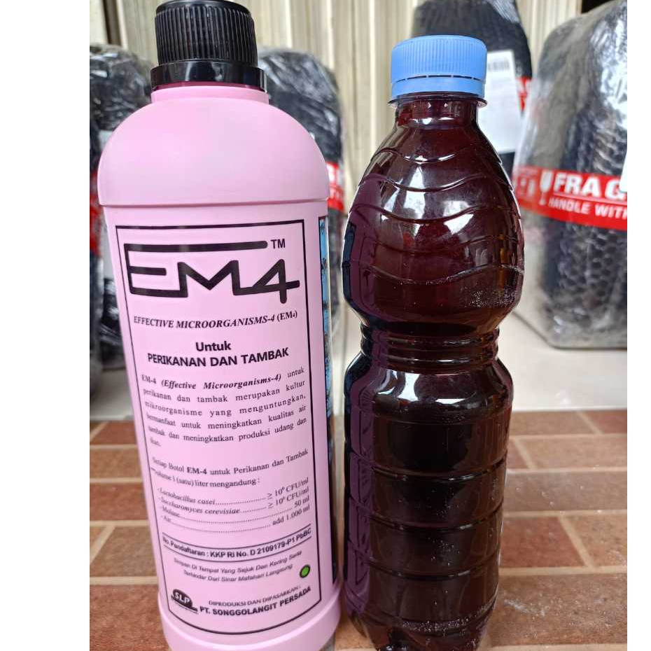 Jual PAKET EM4 PERIKANAN 1 Liter + MOLASE TETES TEBU MURNI 500 GRAM ...