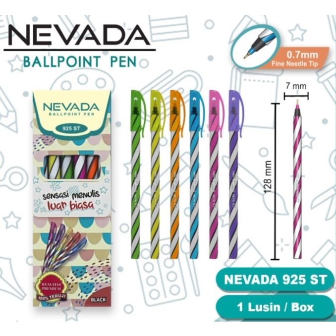 Jual PULPEN NEVADA 925 ST 1 PACK ISI 12 PCS | Shopee Indonesia