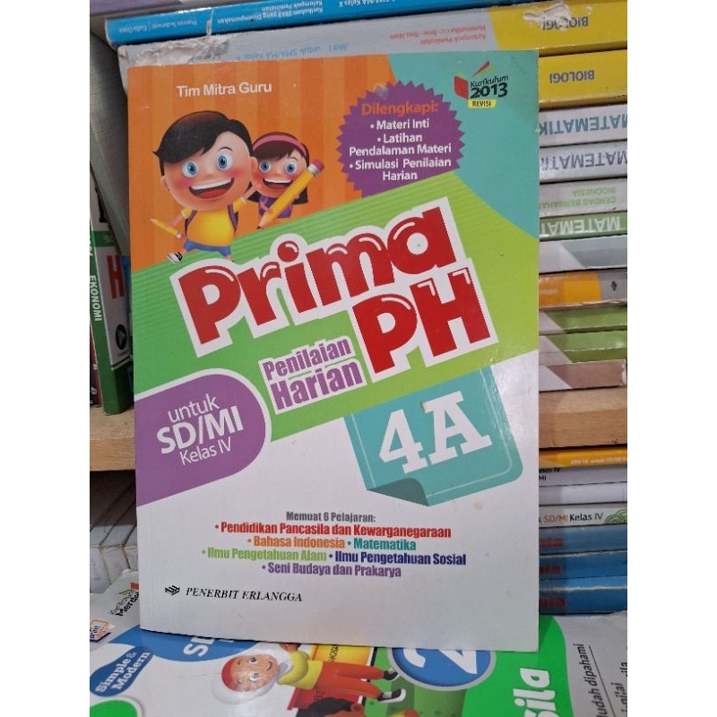 Jual BUKU PRIMA PH 4A UNTUK KELAS 4/IV SD/MI ERLANGGA | Shopee Indonesia