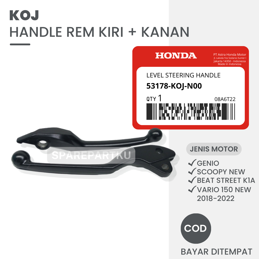 Jual KOJ PAKET HANDLE REM VARIO 150 NEW 2018-2022, GENIO,BEAT DELUXE ...