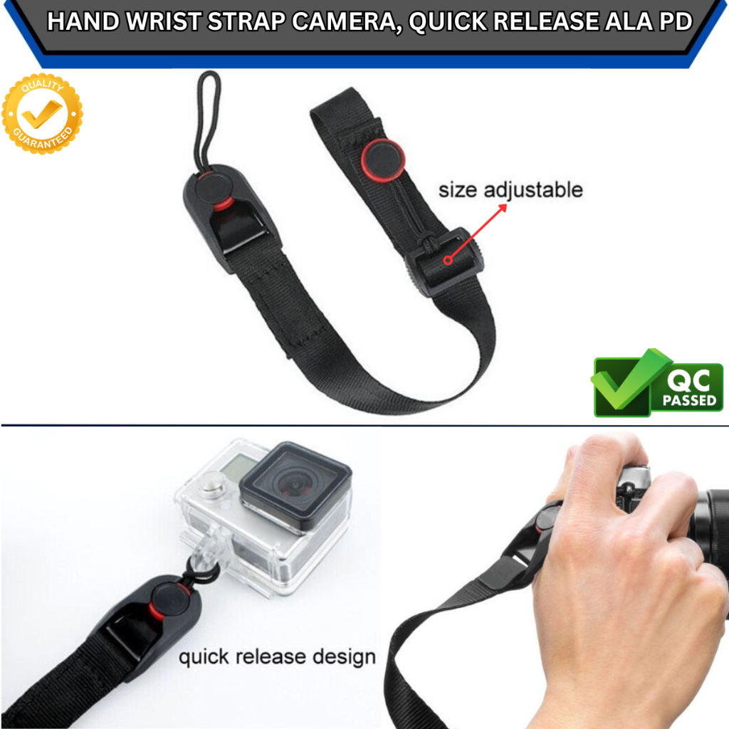 Jual Kamera HAND WRIST STRAP Quick Release Adjustable Ala PD Peak ...