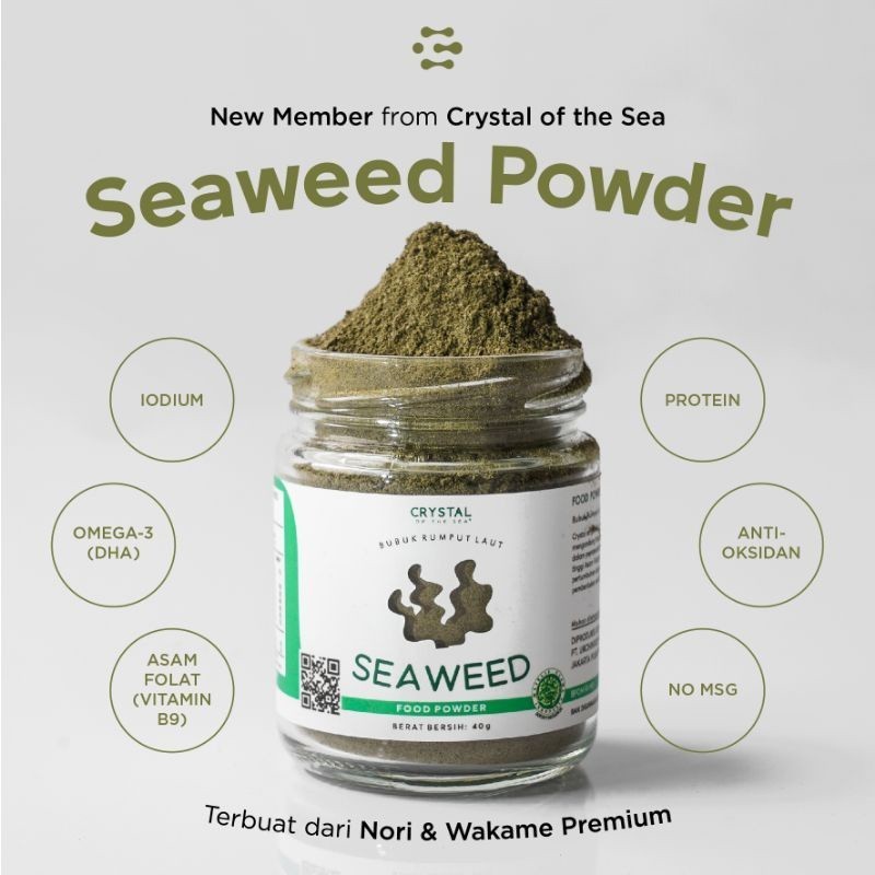 Jual Crystal Sea Seaweed Powder Bubuk Rumput Laut | Shopee Indonesia