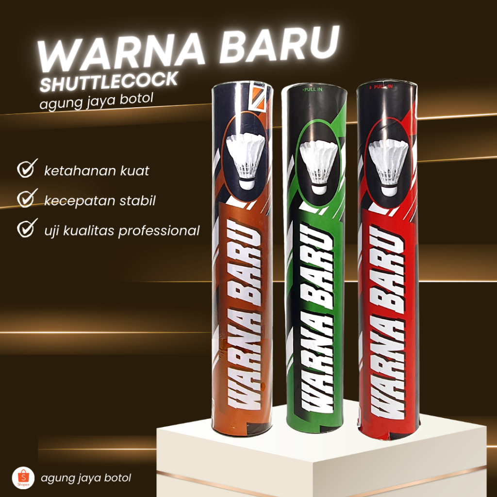 Jual Shuttlecock / Kok Batminton Murah / Kok Badminton / Warna baru Kok ...