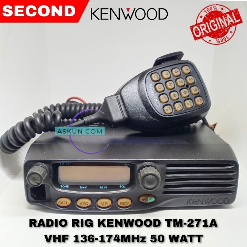 Jual RADIO RIG KENWOOD TM-271A VHF 50 WATT SECOND ORIGINAL NORMAL ...