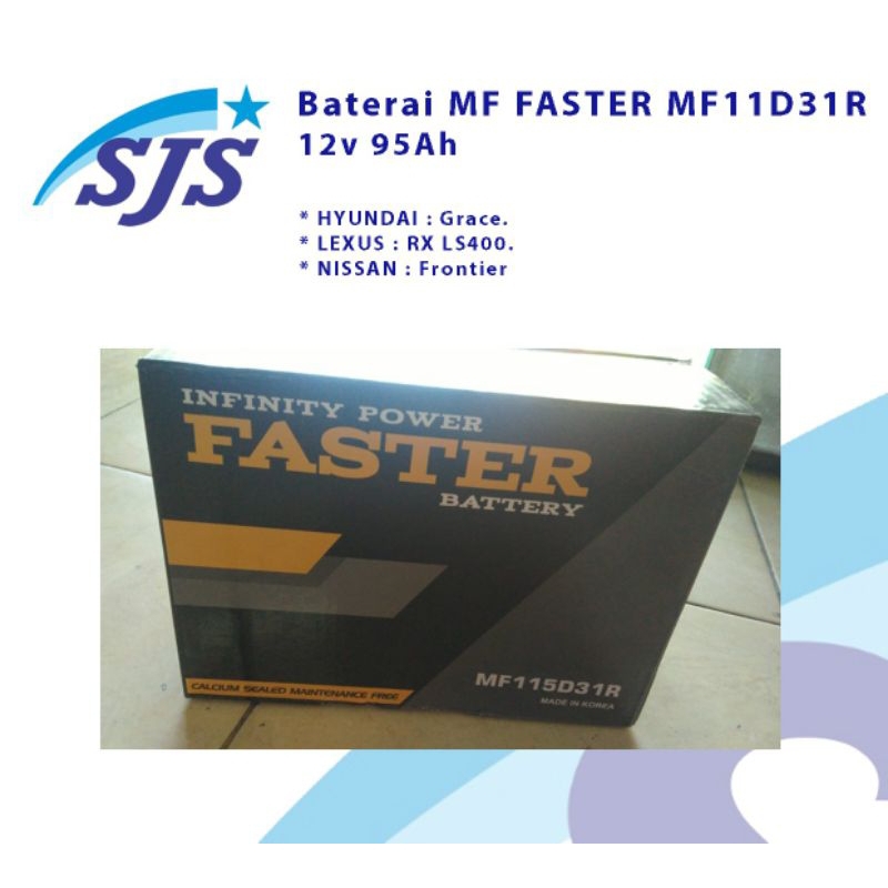 Jual Aki kering MF Faster 115D31R korea 12v 95ah | Shopee Indonesia