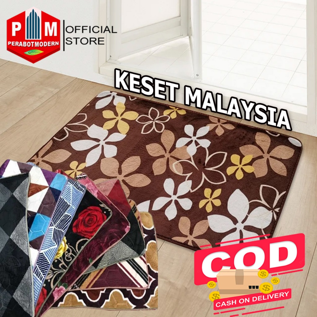 Jual Keset Malaysia Ukuran 40cm x 60cm Bahan Foam Bludru Keset Ruangan ...