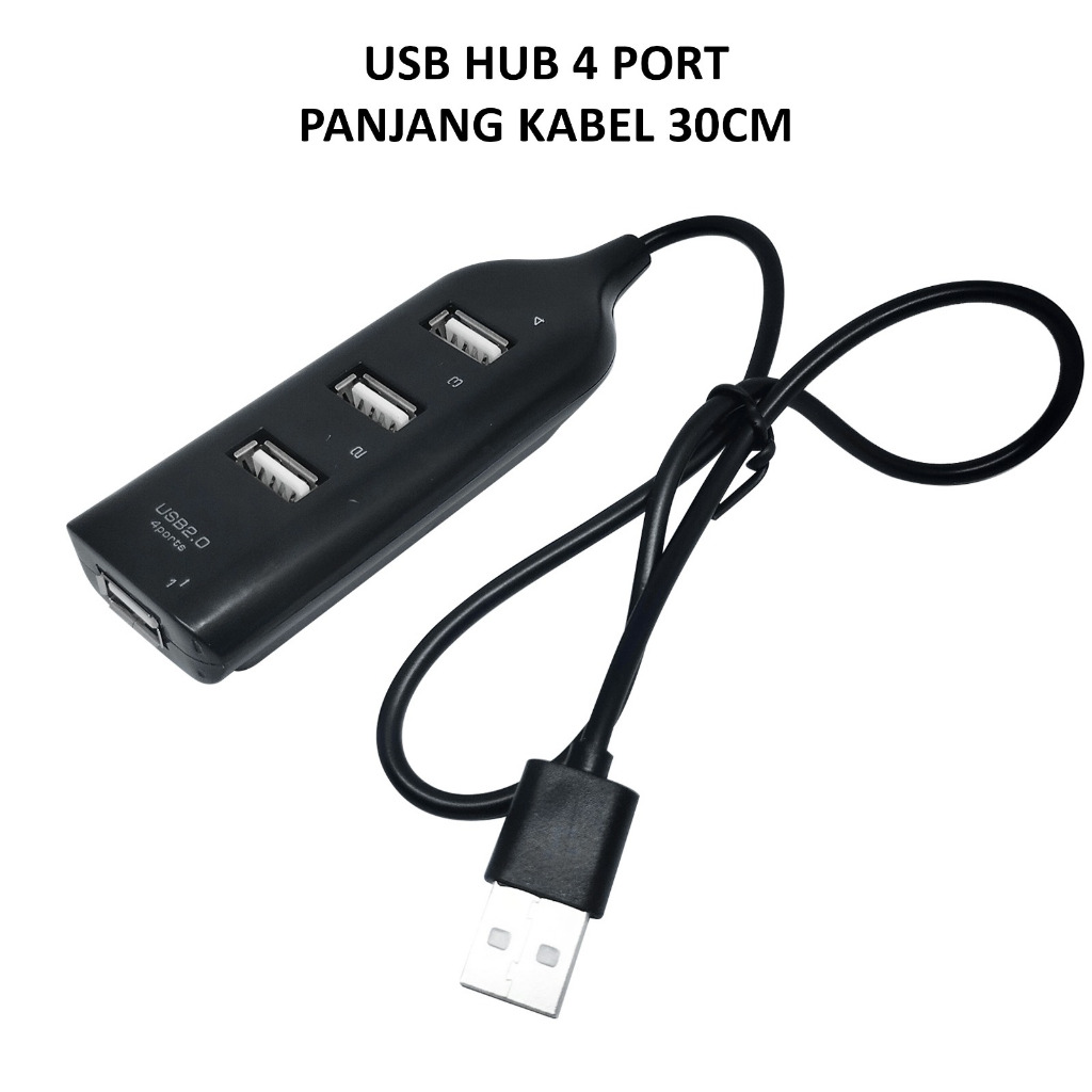 Jual USB HUB 4 PORT / USB HUB / USB HUB 4 PORT PANJANG KABEL 30CM ...