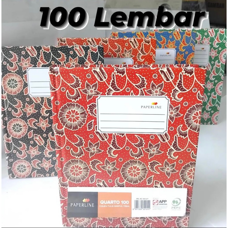 Jual Buku Quarto / Kuarto Paperline Isi 100 Lembar ( 1 Pcs ) | Shopee ...