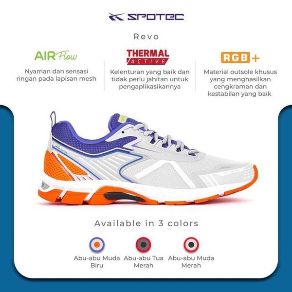 Jual Sepatu Pria / Sepatu Running / Spotec / Revo | Shopee Indonesia