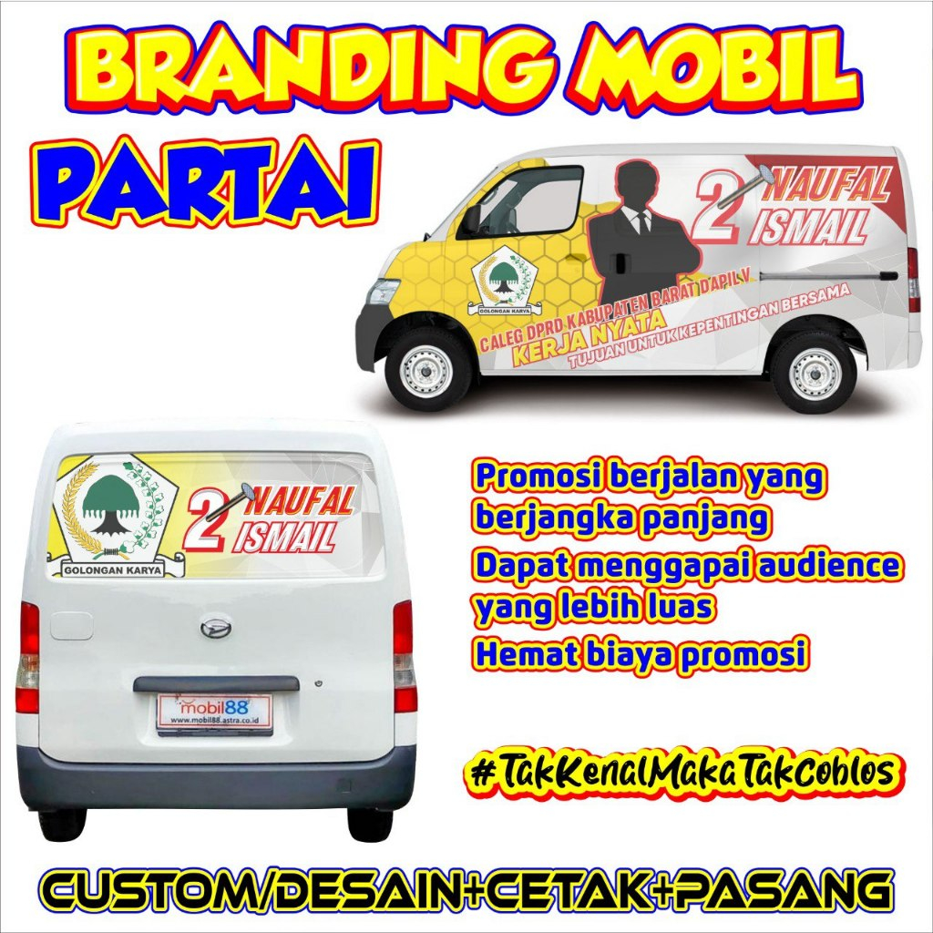 Jual Stiker Caleg - Stiker Mobil Grandmax | Shopee Indonesia