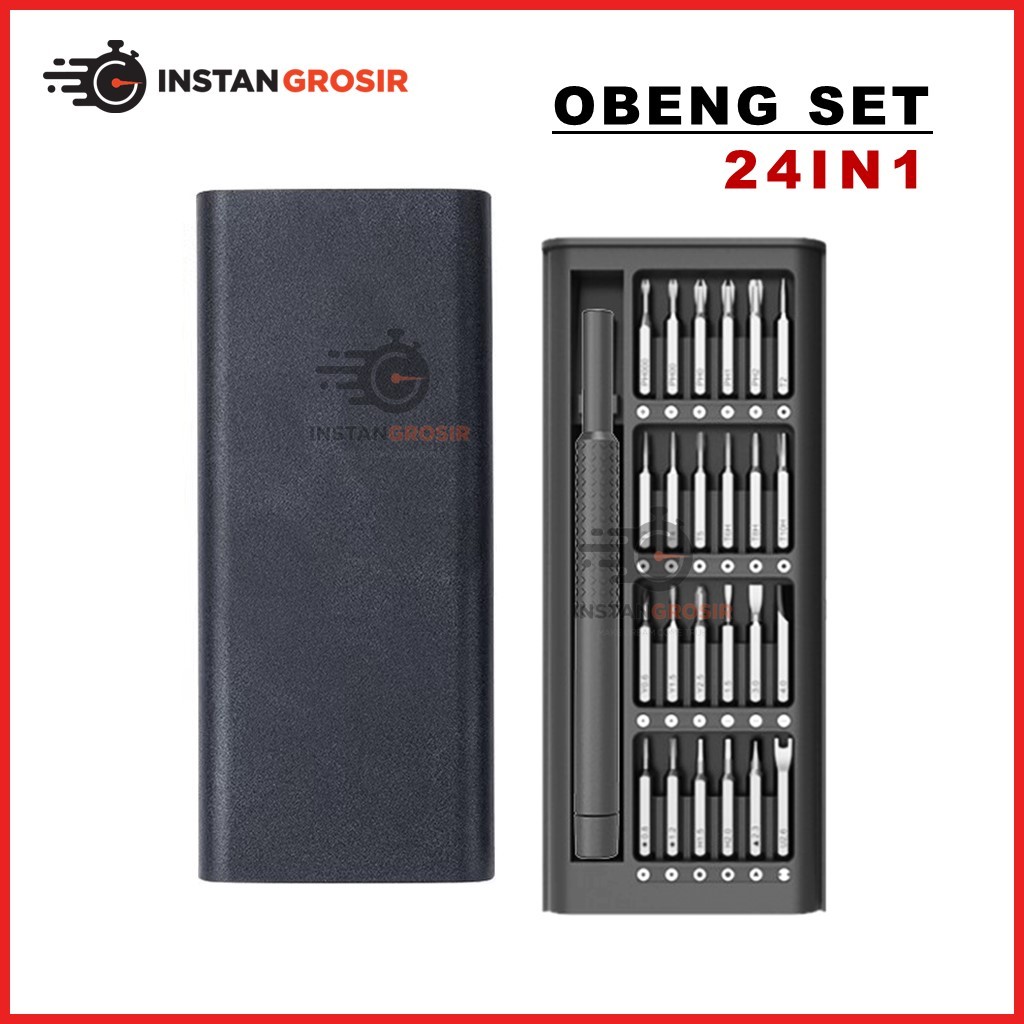 Jual Obeng Set 24 in 1 Screwdriver Kit Hardware Tools Obeng Set ...