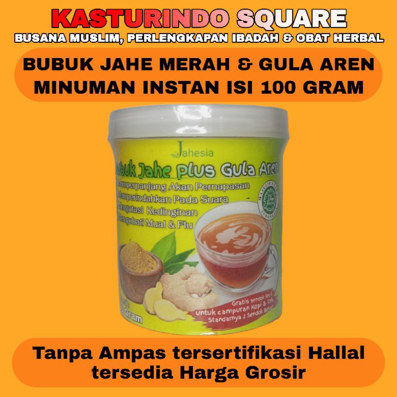 Jual Jahe Merah Bubuk Plus Gula Aren Minuman Instan Herbal Isi 100 Gram ...