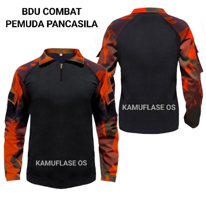 Jual BAJU PP KAOS TACTICAL BDU LORENG PEMUDA PANCASILA COMBAT SHIRT | Shopee Indonesia