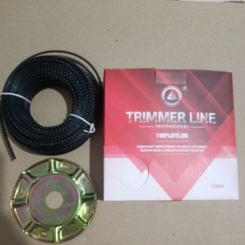 Jual Tali Senar Mesin Potong Rumput Bergerigi 3MM 30 Meter & Piring ...