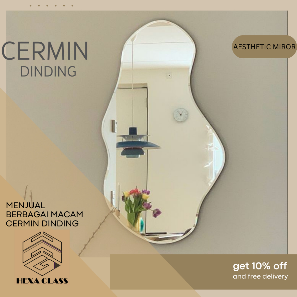 Jual [CUSTOM] CERMIN DINDING AESTHETIC | Shopee Indonesia
