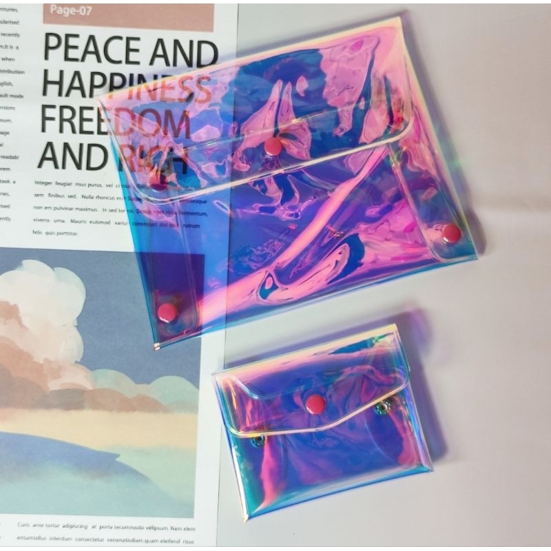 Jual Dompet hologram dompet transparan dompet pvc | Shopee Indonesia