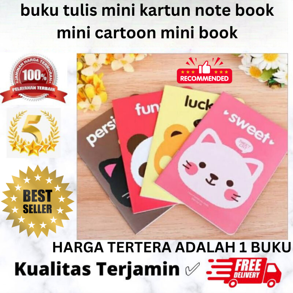 Jual Buku Tulis Mini Kartun Note Book Mini Cartoon Mini Book | Shopee ...