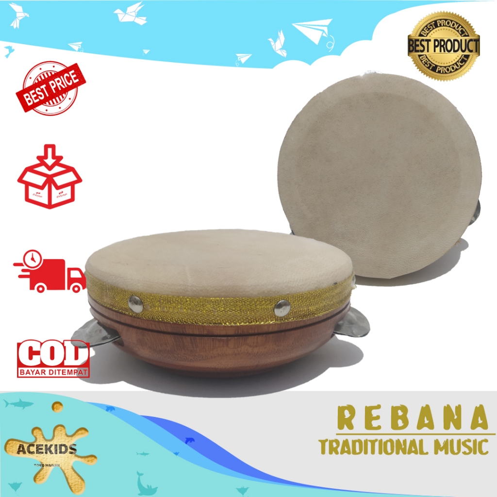 Jual Alat Musik Islami Rebana Hadroh 16cm Terbang Sholawat Keplak ...